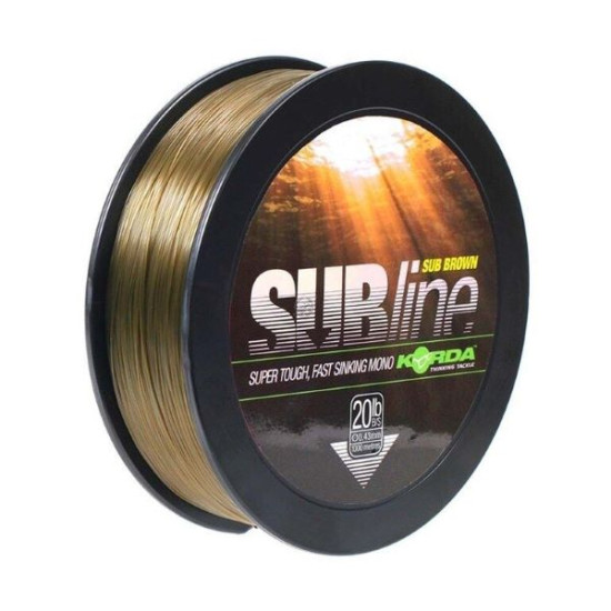 KORDA SUBLINE ULTRA TOUGHT 15LB 0,40MM 1000M BROWN