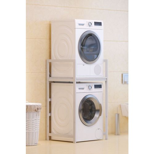 C7 - White White Washing Machine Cabinet
