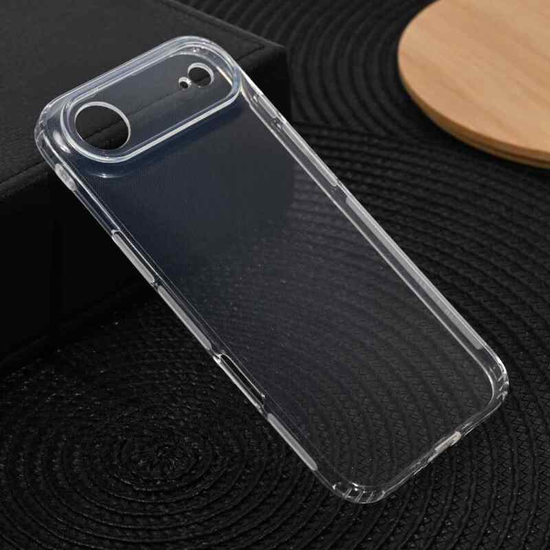 Maska silikon tanki with pluggy za iPhone 17 6.3 providna