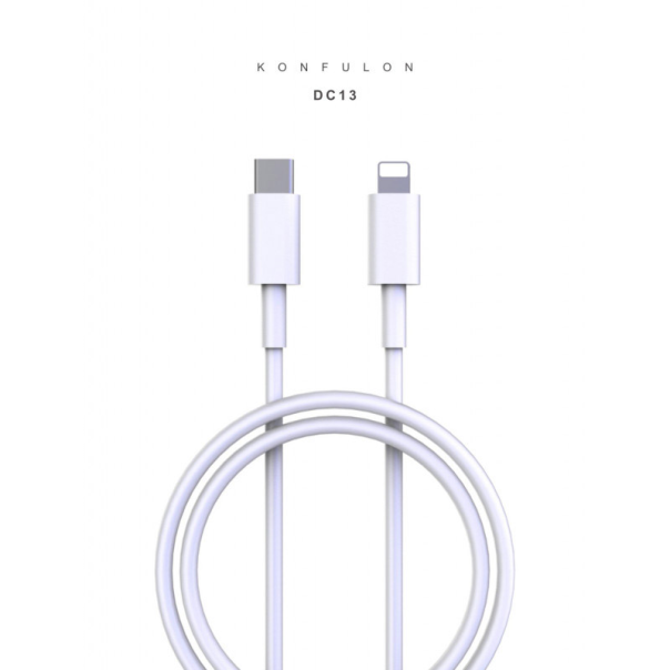 Kabel KONFULON Joko DC13 3A Type-C na iPhone Lightning beli 1m