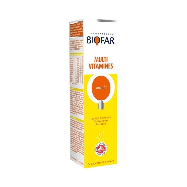 BIOFAR MULTIVITAMINI ŠUMEĆE TABLETE A20