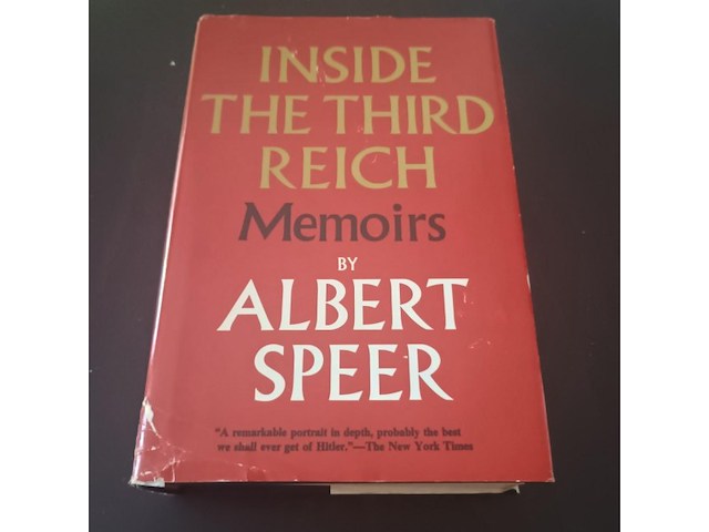 Inside the Third Reich Memoirs Albert Speer 1st US Edit