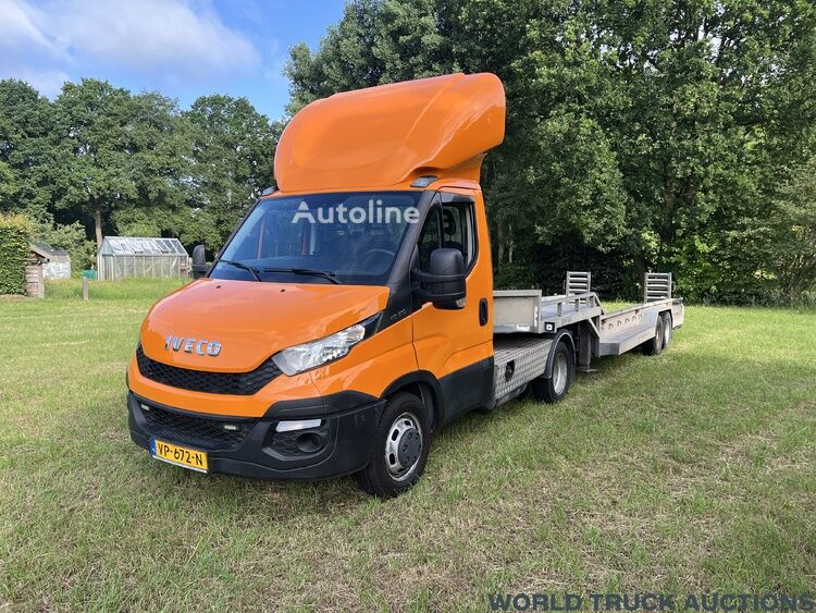 Prodaje se IVECO Daily 3.0 40C21 + Machine-Auto-transporter | 4x2 | Truck + Semi tegljač na aukciji + poluprikolica sa niskom platformom