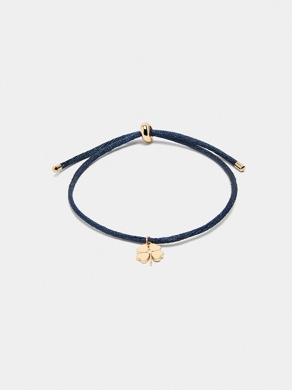 ADJUSTABLE BRACELET WITH CLOVER CHARM