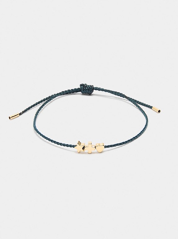 ADJUSTABLE BRACELET WITH CHARMS