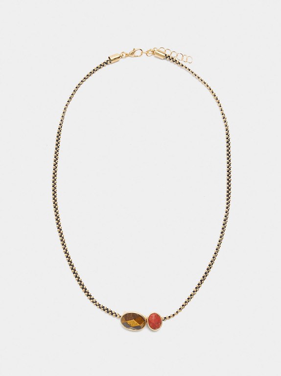 BRACELET WITH BEADS AND STONE