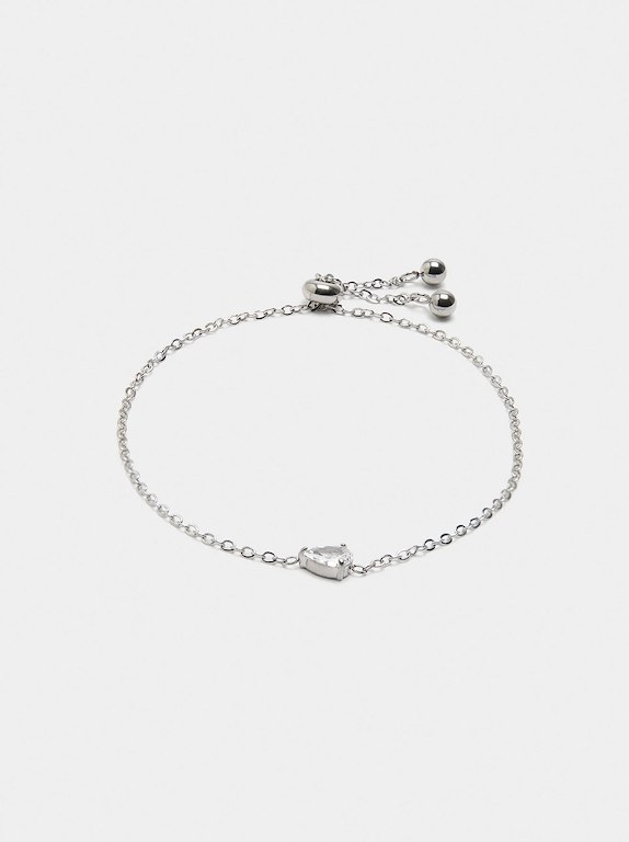 BRACELET OF LINKS WITH ZIRCONIA - STAINLESS STEEL
