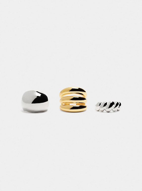 BICOLOUR RING SET