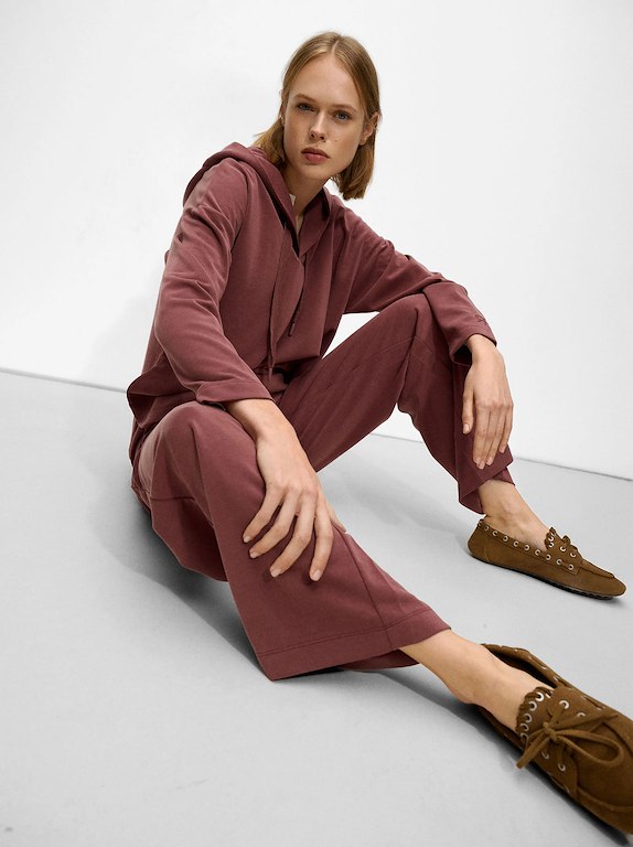 LOOSE-FITTING TROUSERS WITH ELASTIC WAISTBAND SOFT TOUCH