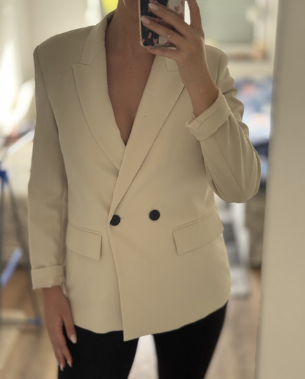 Oversized double-breasted blazer ZARA