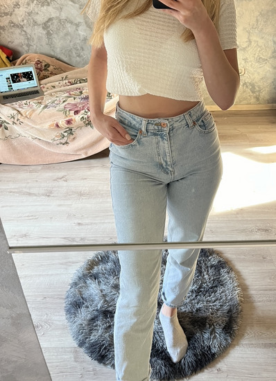 Zara mom jeans farmerke 36