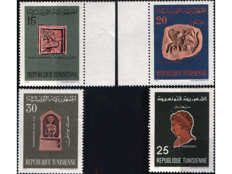 kt667k 01.dec1967 TunisR Mi686-91 ** 4od6