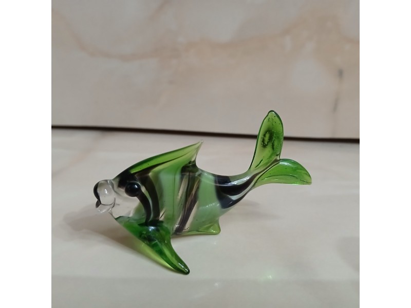 Murano stil,duvano staklo ,rucni rad -ribica