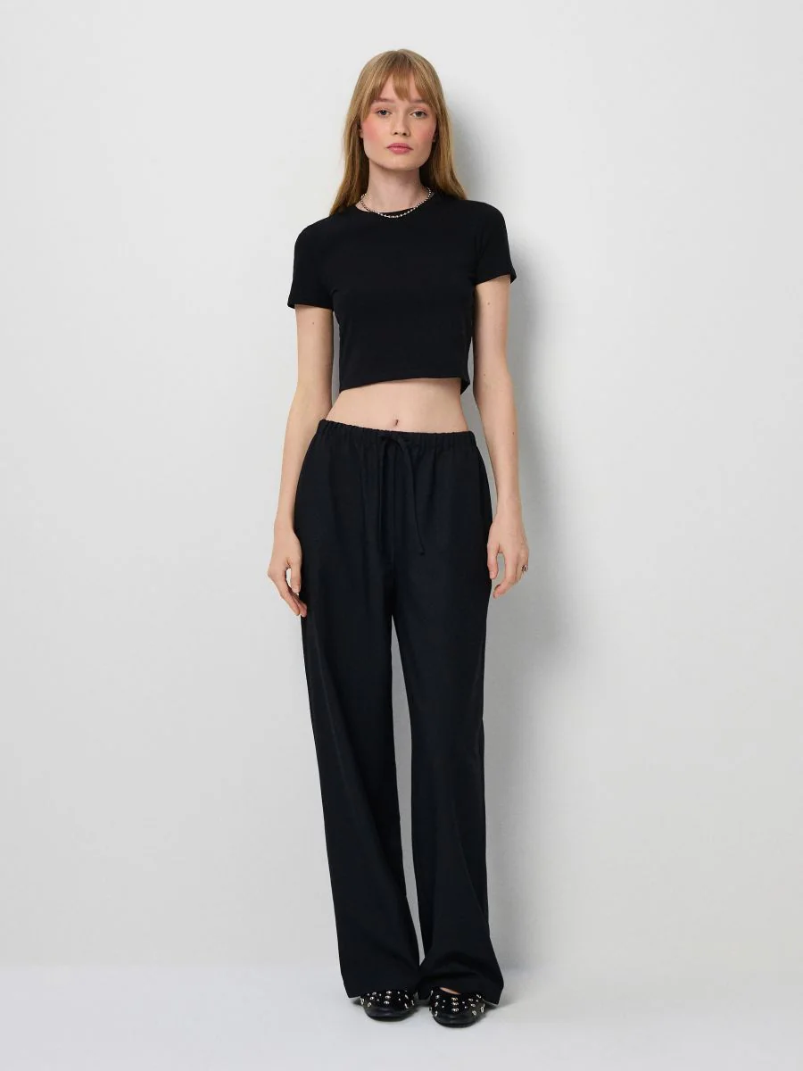 Wide leg pantalone