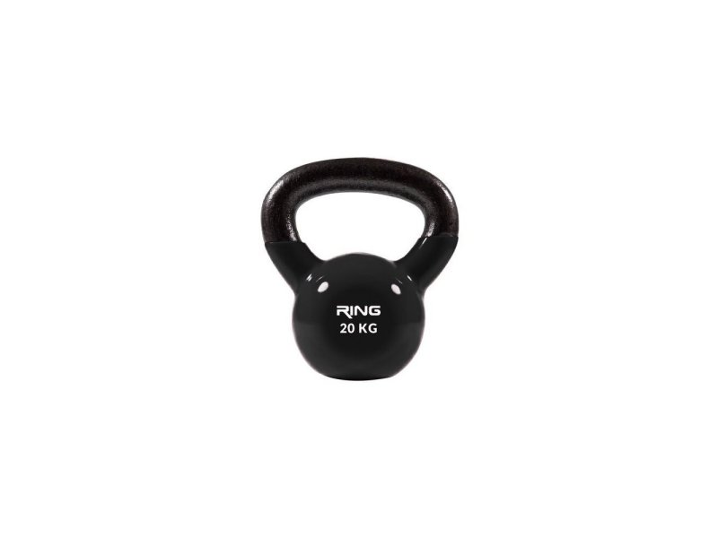 RING RING KETTLEBELL 20KG METAL VINYL RX DB2174-20 BLACK