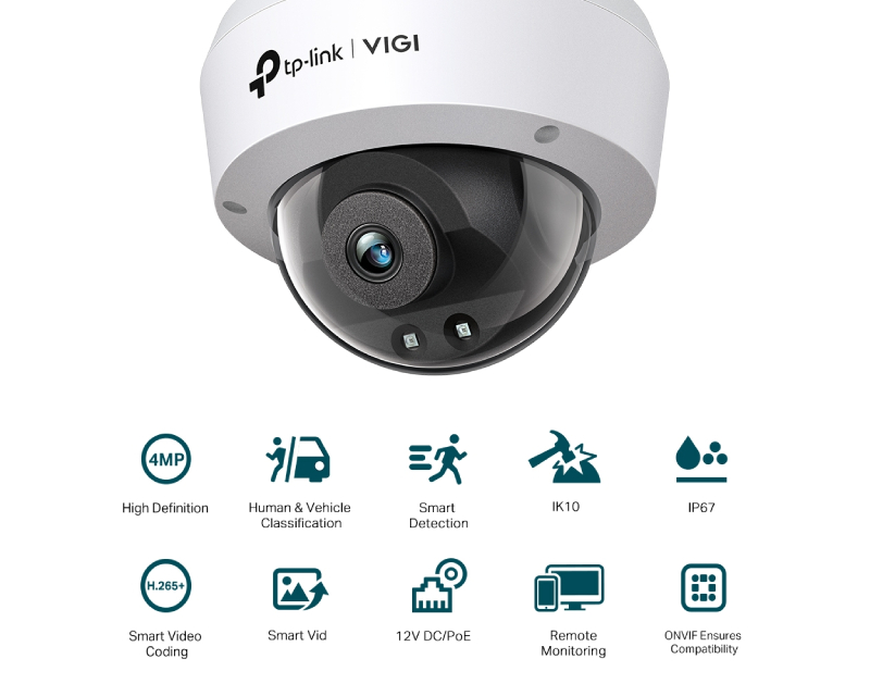 TP-LINK VIGI C240I-2.8mm, 4mpx Dom kamera, IR 30M