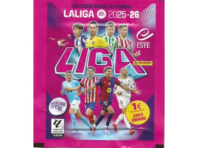 PANINI LALIGA 2025-26 puna kesica