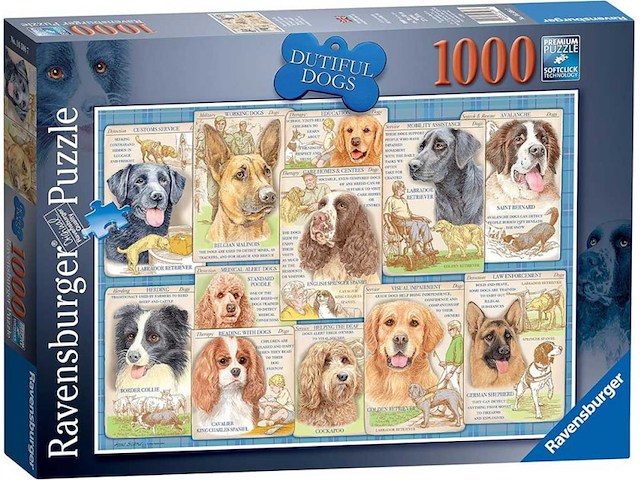 Puzzle slagalica 1000 delova Radni psi Ravensburger 16508