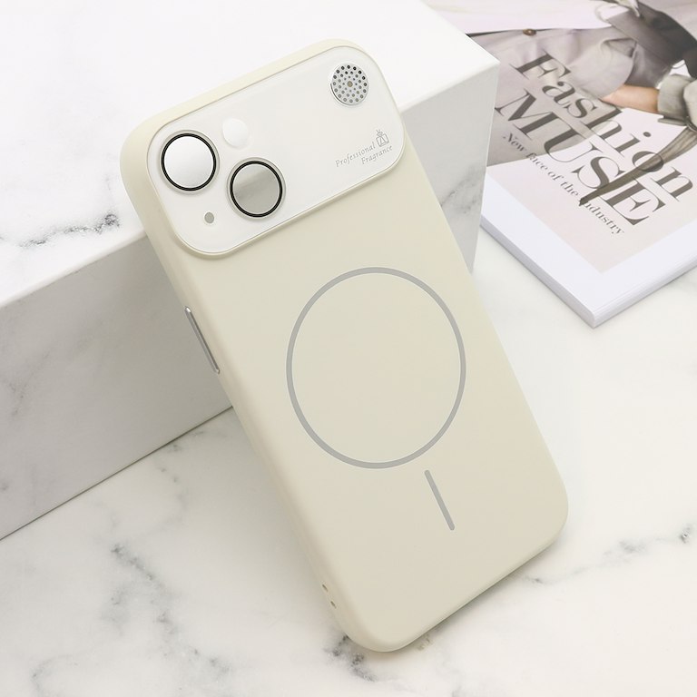 Zastitna maska (futrola) PASTEL DREAMS MagSafe - iPhone 14 (6.1) bela (MS)