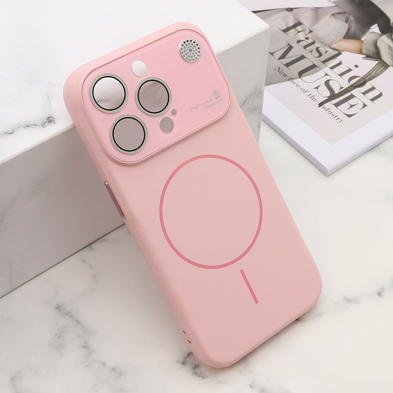 Zastitna maska (futrola) PASTEL DREAMS MagSafe - iPhone 15 Pro (6.1) roze (MS)