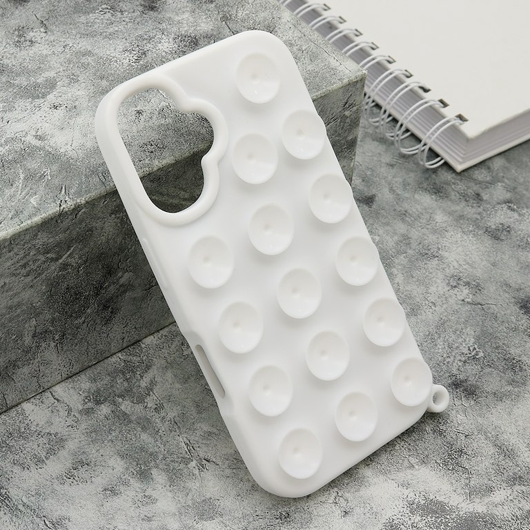 Zastitna maska (futrola) OCTOBUDDY - iPhone 16 (6.1) bela (MS)