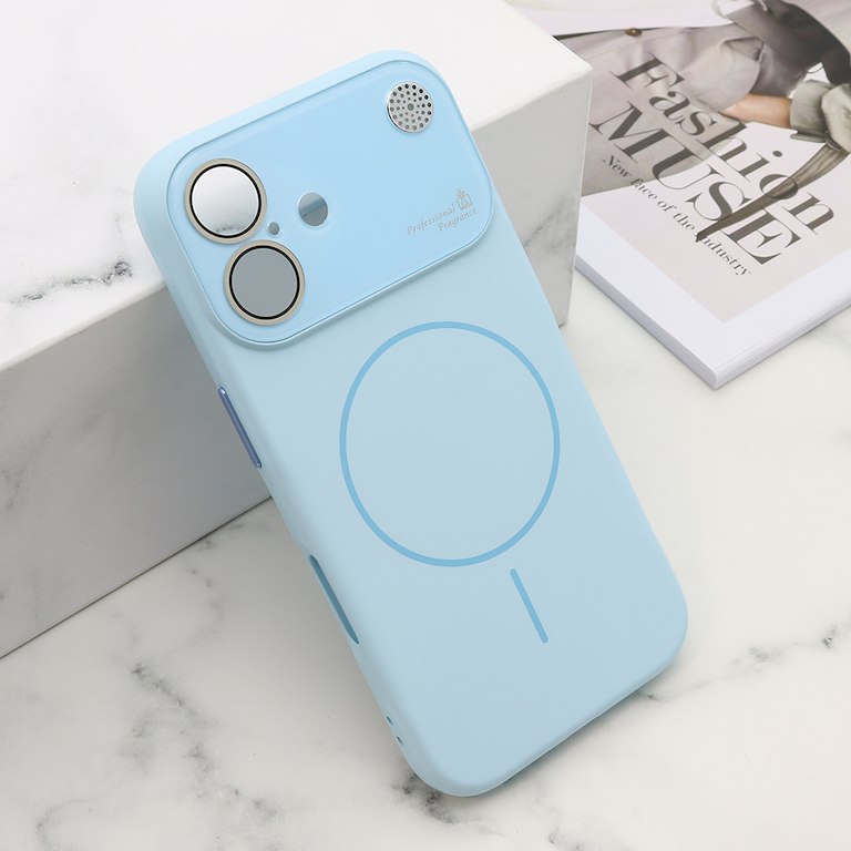 Zastitna maska (futrola) PASTEL DREAMS MagSafe - iPhone 16 (6.1) plava (MS)