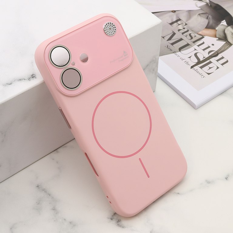 Zastitna maska (futrola) PASTEL DREAMS MagSafe - iPhone 16 (6.1) roze (MS)