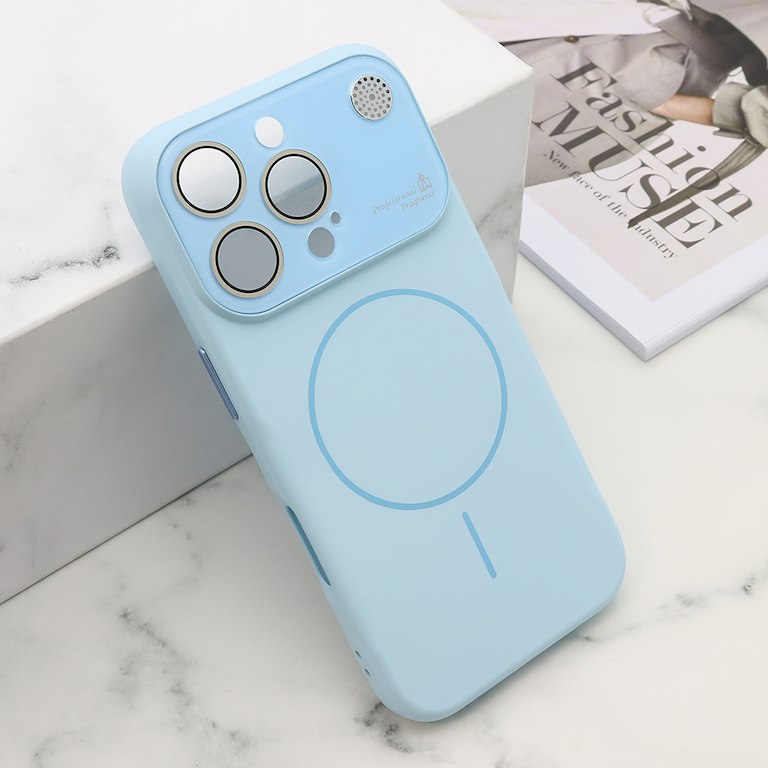 Zastitna maska (futrola) PASTEL DREAMS MagSafe - iPhone 16 Pro (6.3) plava (MS)