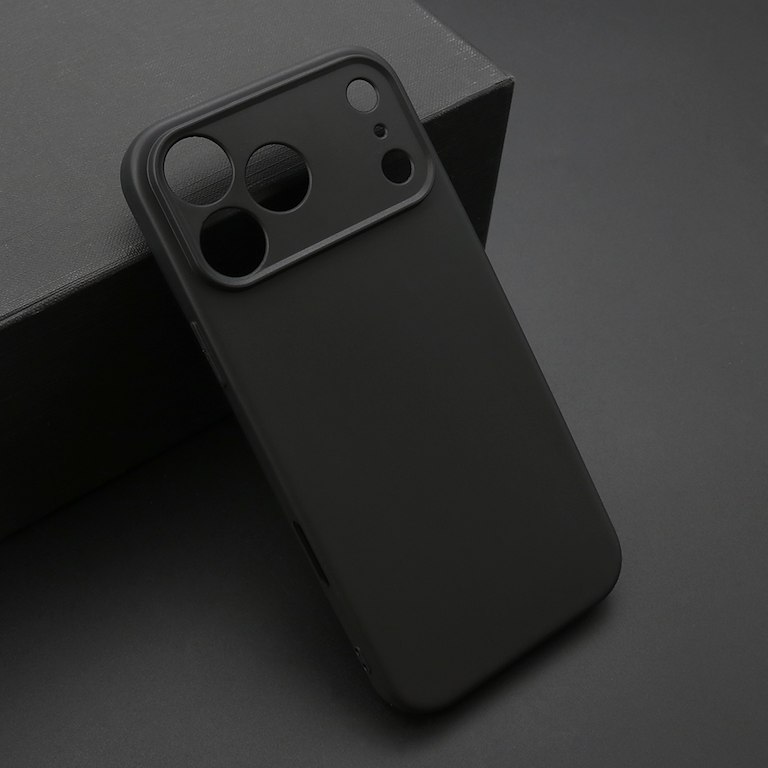 Zastitna ultra tanka (skin) maska / futrola KOLOR - iPhone 17 Pro Max (6.9) crna (MS)