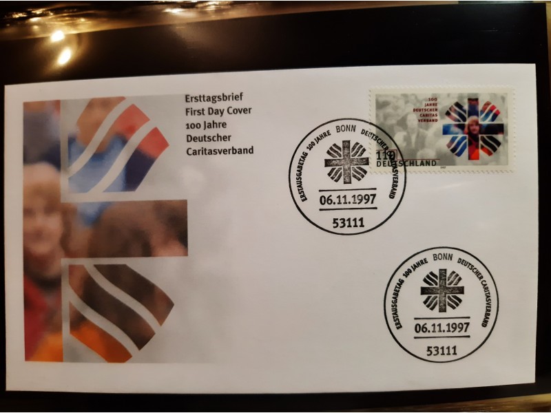 KOVERTA PRVI DAN 100GODINA CARITAS DE