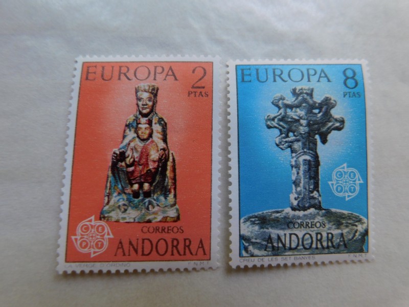 ANDORRA EUROPA 1974 KOMPLET ČISTA SERIJA