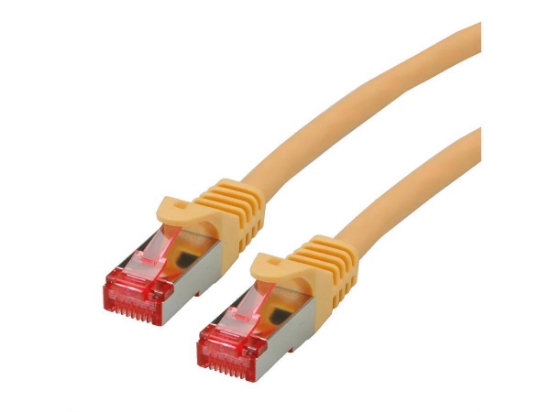 Secomp Roline S/FTP (PiMF) PatchCord Cat6A/CompLv, LSOH, žuta, 0.5m