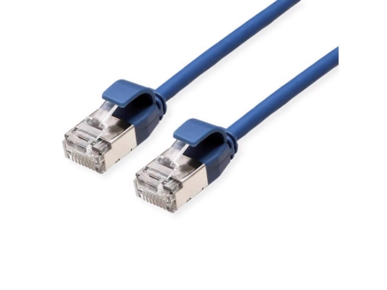 Secomp Roline S/FTP (PiMF) PatchCord Cat6A/CompLv, LSOH, plava, 1.0m