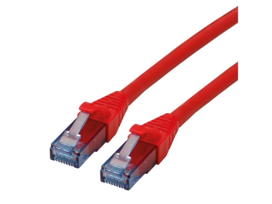 Secomp Roline S/FTP (PiMF) PatchCord Cat6A/CompLv, LSOH, crvena, 0.5m