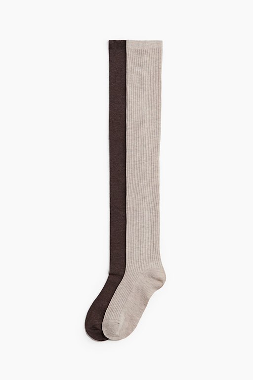 2-PACK OVER-THE-KNEE SOCKS