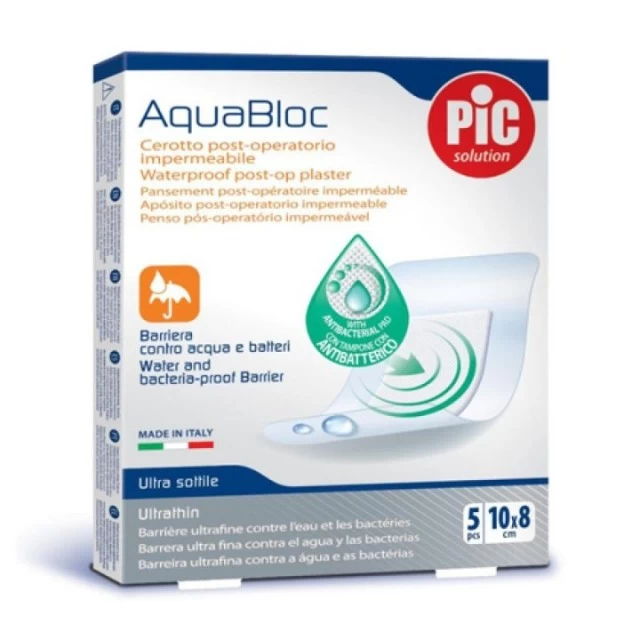 PIC AQUABLOC SAMOLEPLJIVE KOMPRESE 10X8CM A5
Opis
INFORMACIJE
NALOG
SERVIS
KORISNI LINKOVI