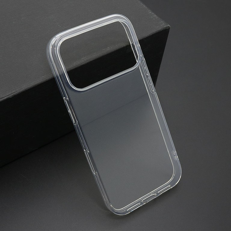 Futrola ultra tanki PROTECT silikon za iPhone 17 Pro providna (bela) (MS)