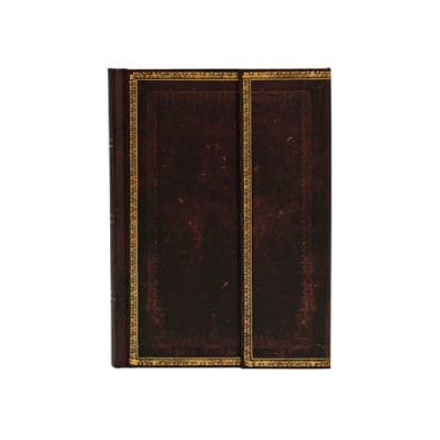 Agenda - Paperblanks, Black Moroccan, Midi Lined, Hardcover