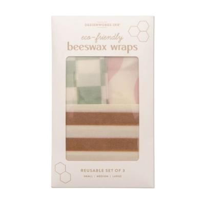 Set krpa 3 - Beeswax Wrap Set Of 3 Geometric Prints