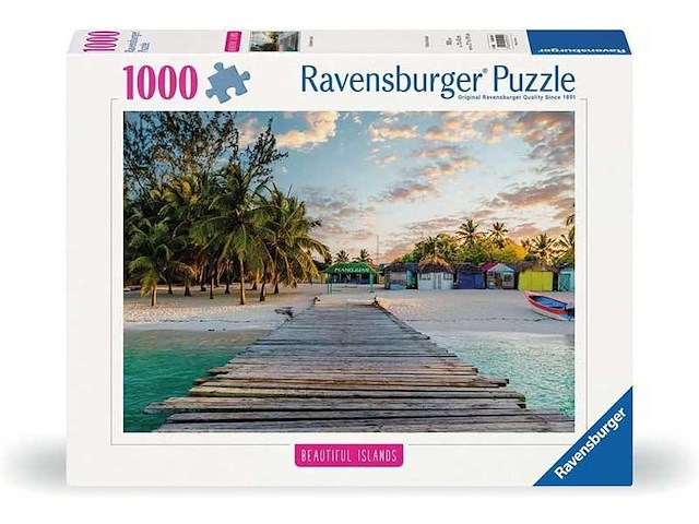 Puzzle slagalica 1000 delova Lepa ostrva Karibi Ravensburger 12000159
