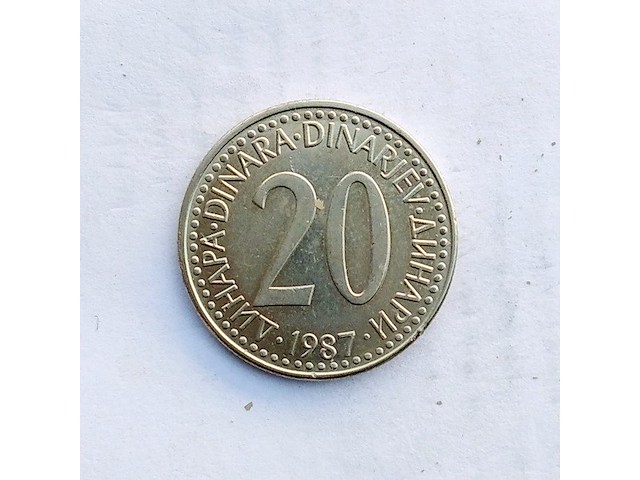 20 dinara 1987