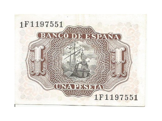 Spanija 1 pezeta 1953.