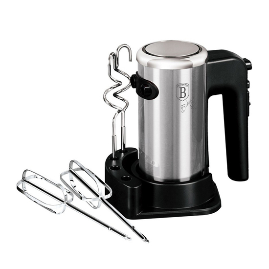 Ručni mikser Kaufmax BH-9368S sa postoljem, 300W, inox/crna