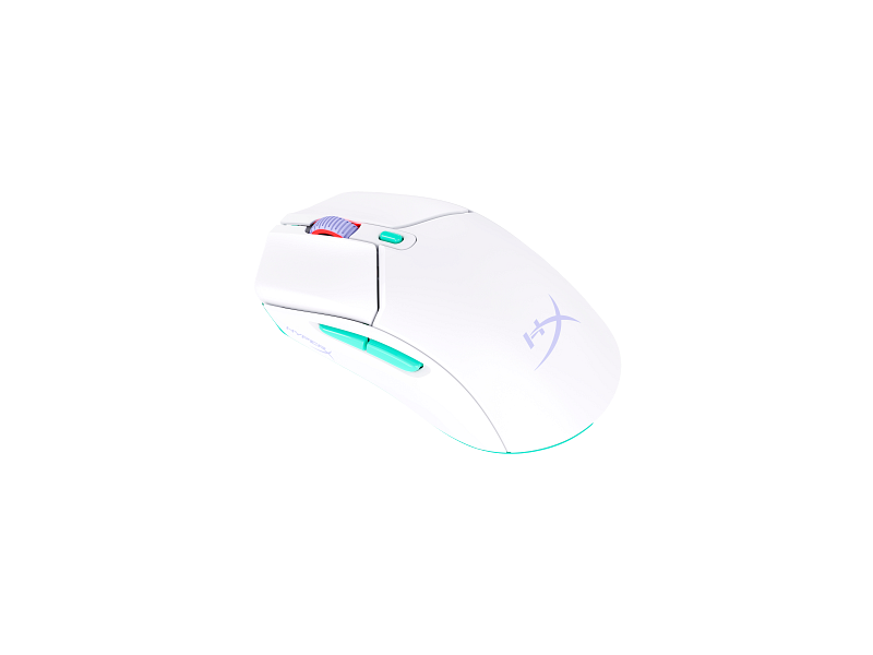HyperX Pulsefire Haste 2 Core Wls - Gaming Mouse (Wht/Grn/Pur)