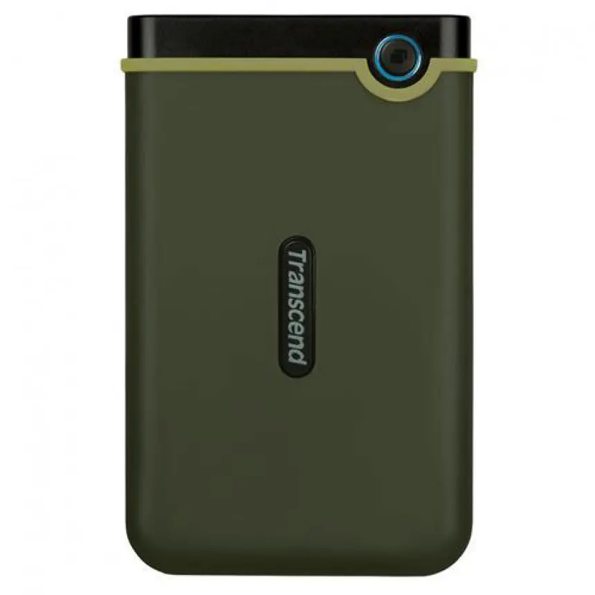 Transcend TS1TSJ25M3G External HDD 1TB Slim form factor, M3G, USB 3.1, 2.5, Anti-shock system, Backup software, 185g, Military Green (Slim)