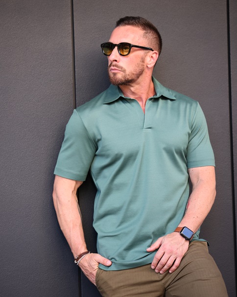 Diamond Polo Majica - Green Pique