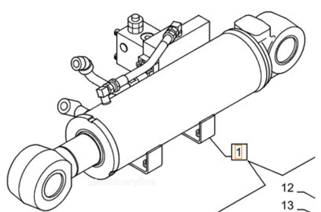 Case KMV25510 hidraulični cilindar za Case CX130D CX130E CX145DSR CX145DSRLC bagera