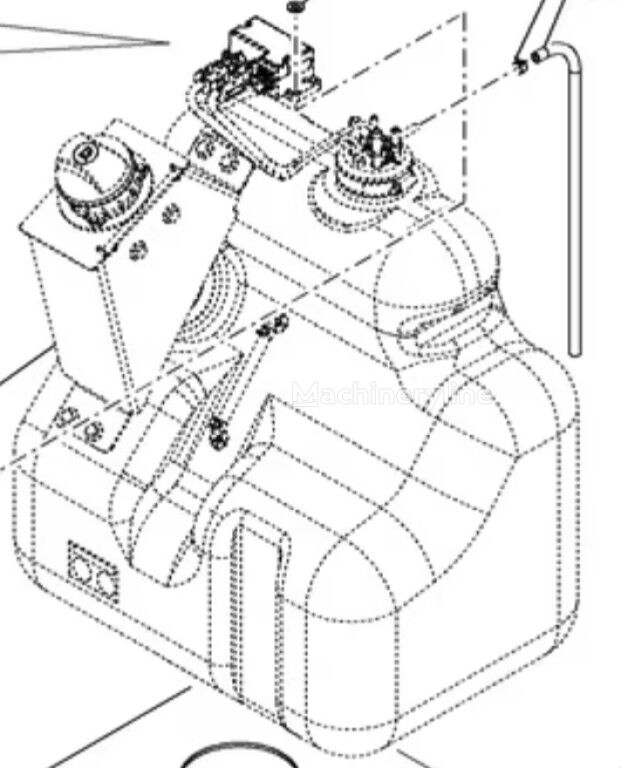 Case KNH14033 rezervoar za gorivo za Case CX130D CX130DLC bagera