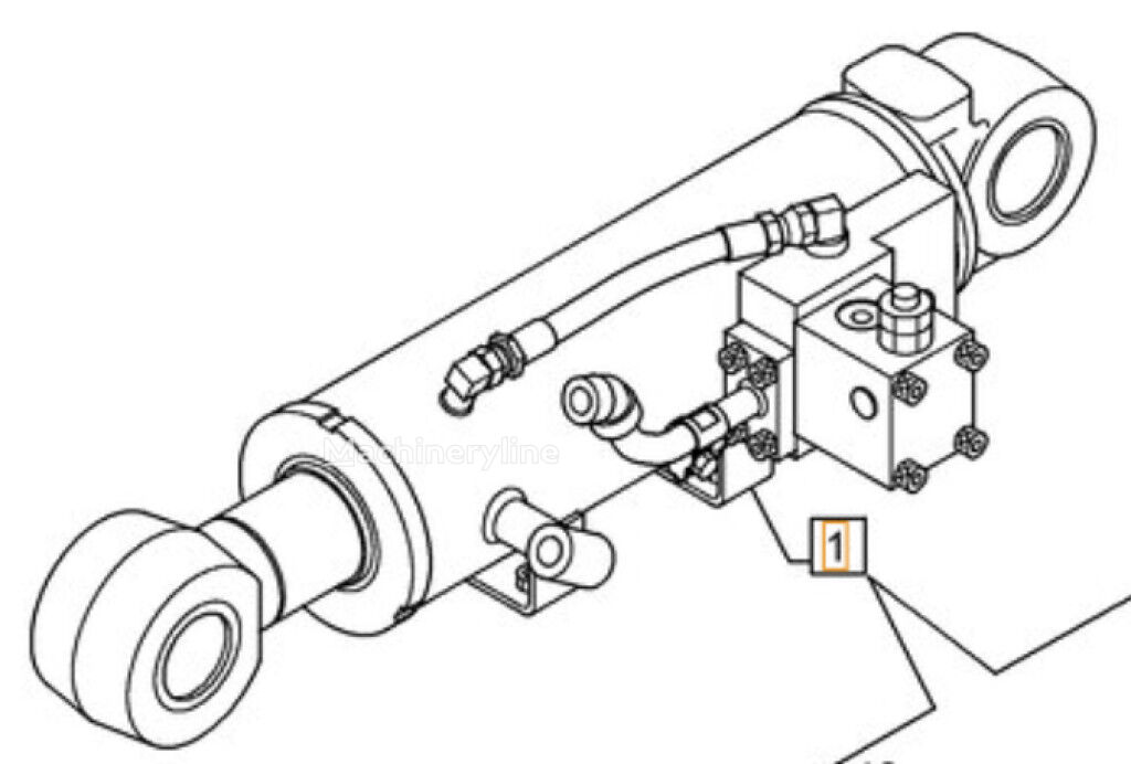 Case KMV25500 hidraulični cilindar za CX130D CX130E CX145DSR CX145DSRLC građevinske mašine