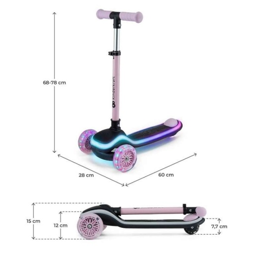 Kinderkraft trotinet RAKET PINK